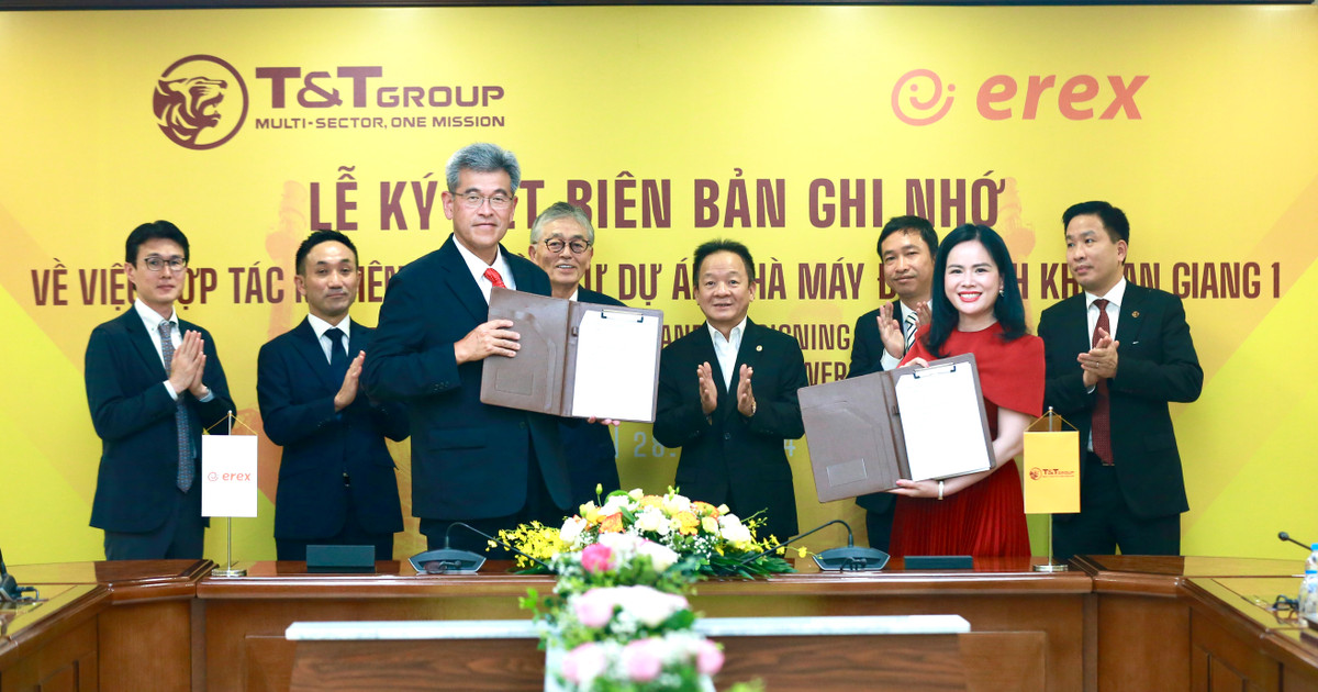 T&T Group và tập đoàn Erex hợp tác phát triển nhà máy điện sinh khối ...